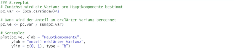Hauptkomponentenanalyse in R | NOVUSTAT