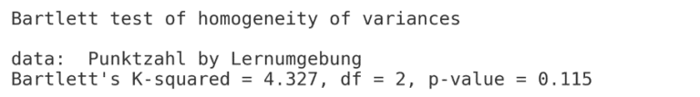 Varianzhomogenität prüfen: Levene- und Bartlett-Test - Statistik Service